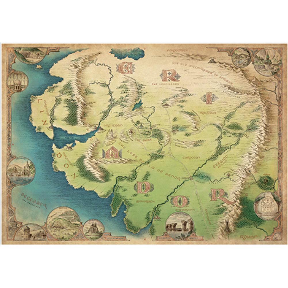 The Lord of the Rings: Map of Eriador – The Puzzle Academy